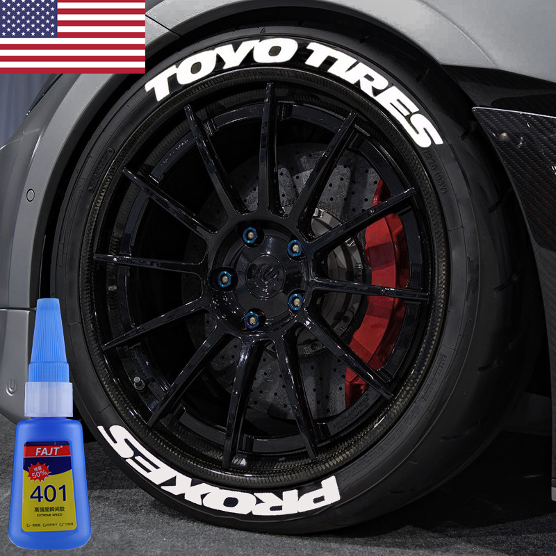 Tire Lettering Sticker TOYO TIRES PROXES 1.06" 14"-22" For 4 Tires With ...