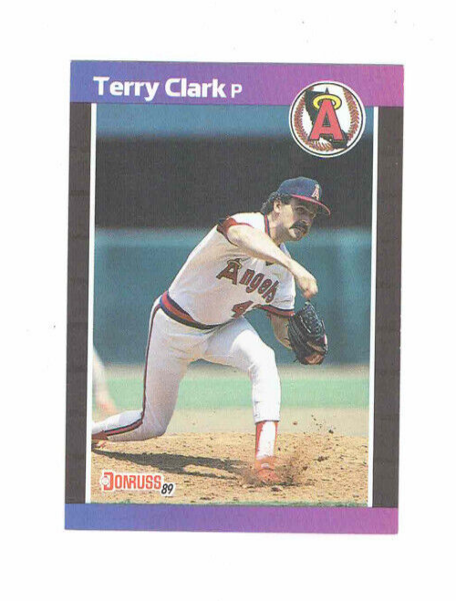 Terry Clark California Angels Pitcher #607 Donruss 1989 #Baseball Card ...