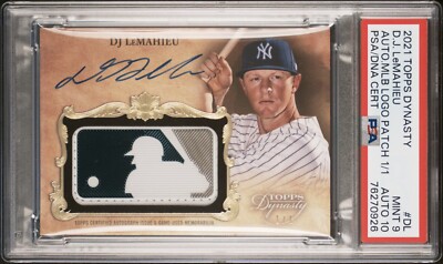 2021 Topps Dynasty 1/1 DJ LeMahieu Logoman - (PSA 9 / Auto 10) | eBay