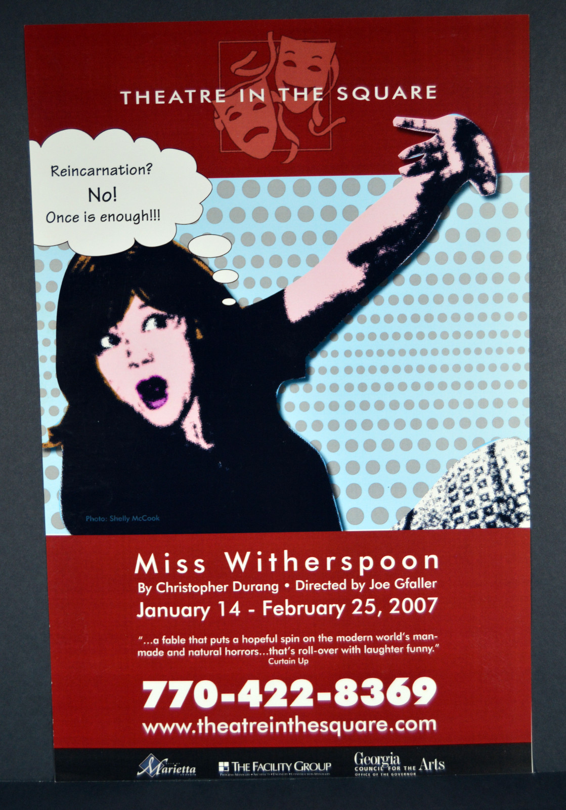 2007 Signed 17" Poster Print MISS WITHERSPOON Marietta Square GA ...