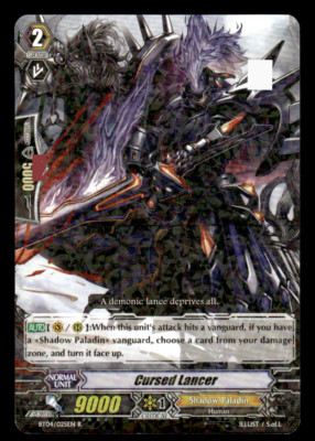 Cardfight Vanguard Cursed Lancer BT04/025EN Card R Bushiroad | eBay
