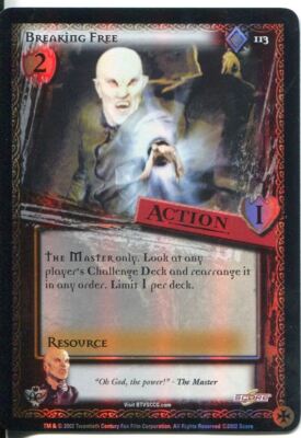 Buffy CCG TCG Angels Curse Limited Edition Foil Card #113 Breaking Free ...