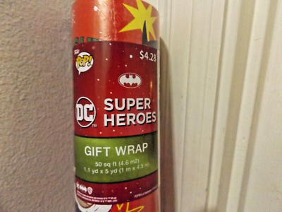 Funko POP DC Super Heroes Gift Wrap Paper 50 SQ FT 1.1yd by 5yd NEW | eBay