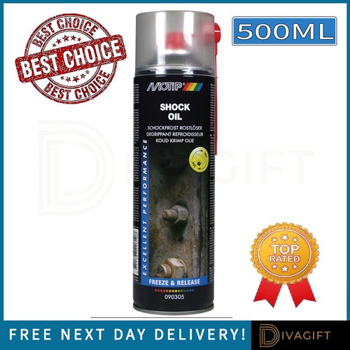 MOTIP SHOCK OIL SPRAY 500ML FREEZE & RELEASE FOR RUST REMOVAL ...