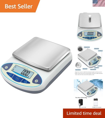 Precision Weighing Scale - 5000g Capacity, 0.01g Accuracy, and Large ...