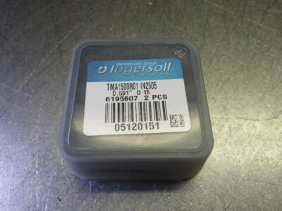 Ingersoll 15mm Carbide Drill Tip Insert QTY2 TMA1500R01 IN2505 (LOC843B ...