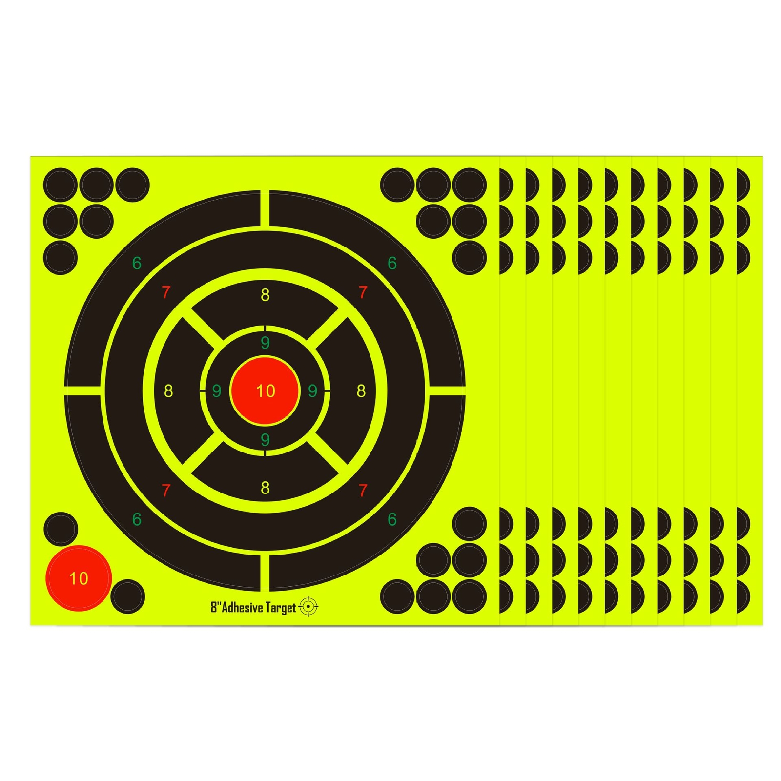 50 100 Pack 8x8" Shooting Targets Reactive Splatter Range Gun Rifle ...