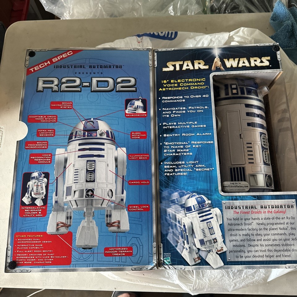 Star Wars R2-D2 Fully Operational Droid Industrial Automaton Hasbro ...
