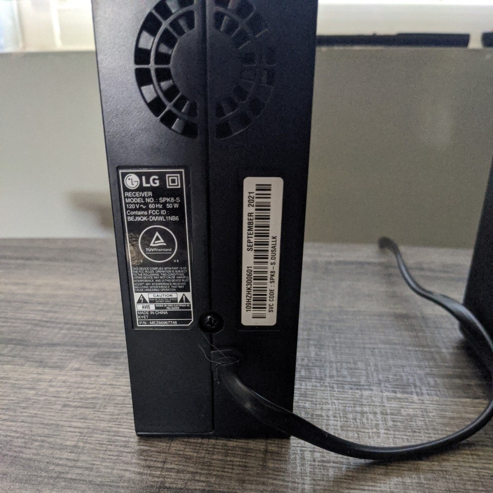 LG SPK8-S Wireless Surround Module & Speakers Kit 140W RMS Black | eBay