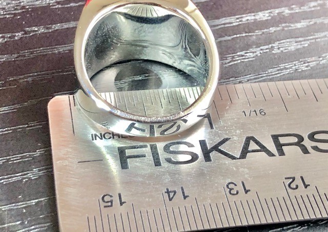 ! SEE VIDEO ! BIG POWERFFUL Heavy 20g Men's 11 Blue Black Fire Opal ...