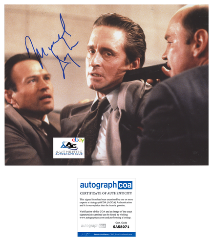 MICHAEL DOUGLAS AUTOGRAPH SIGNED 11x14 PHOTO ACOA COA | eBay