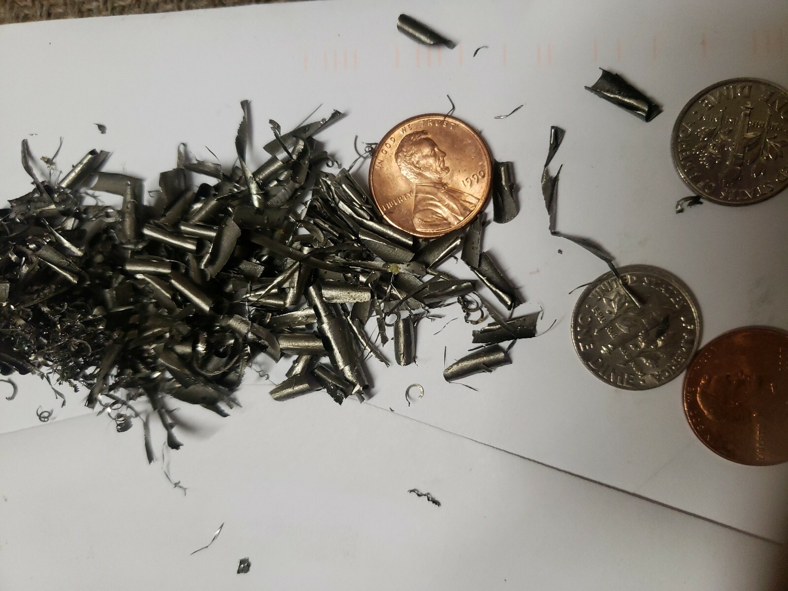 1 LB 303/304 Stainless Steel Metal Shaving Shredded Scrap Chips Orgone ...