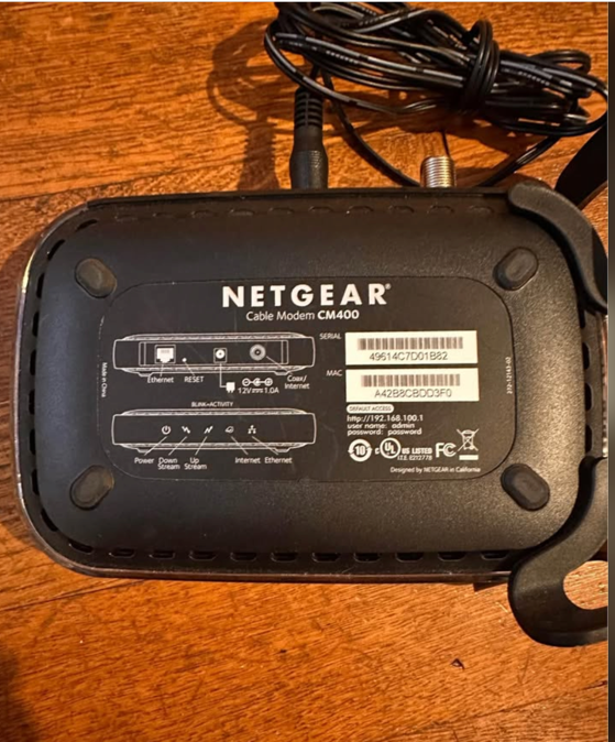 Netgear Cable Modem CM400 | eBay