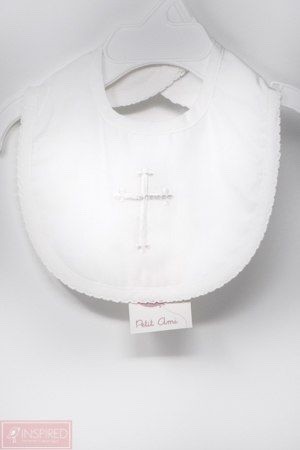 DESIGNER Petit Ami Baby Girls Christening Bib | eBay