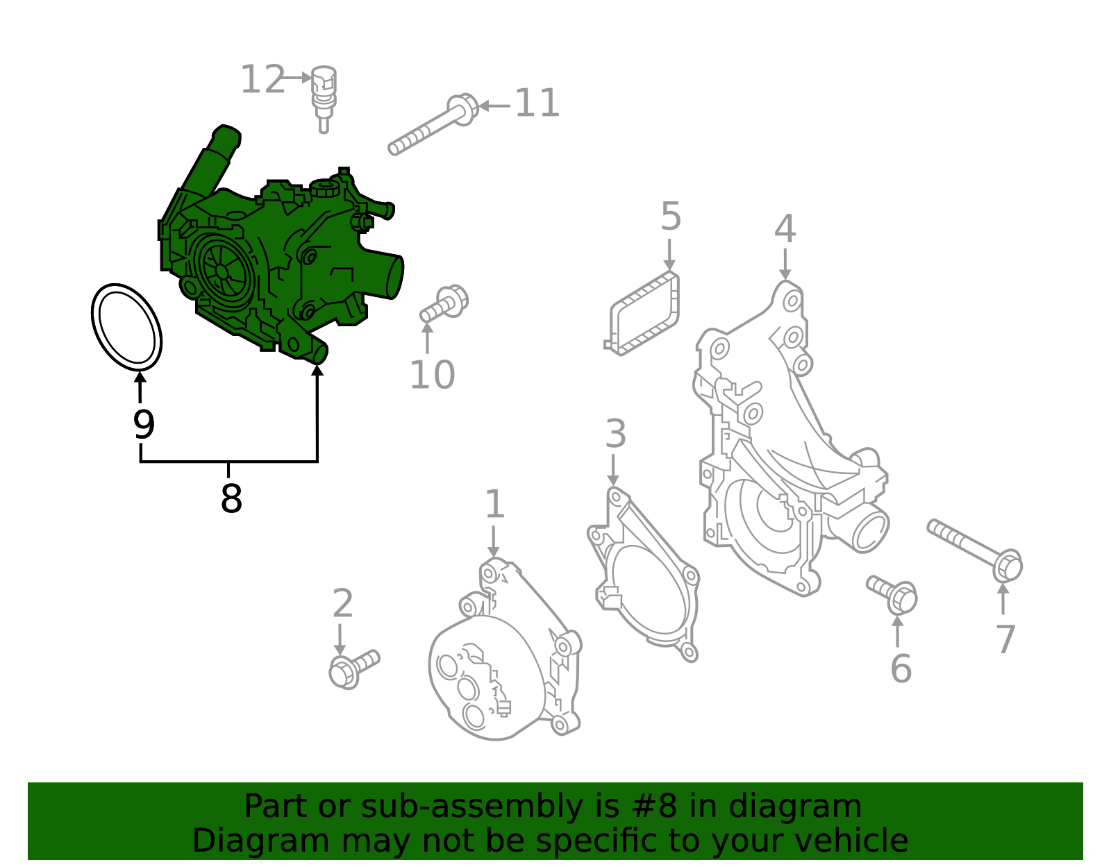 Genuine Nissan Valve Assembly - Water Control 21250-5na3a for sale ...