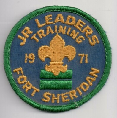 R BSA Patch, 1971 Jr. Leaders Training Fort Sheridan, Northeast Illinois Cncl IL | eBay