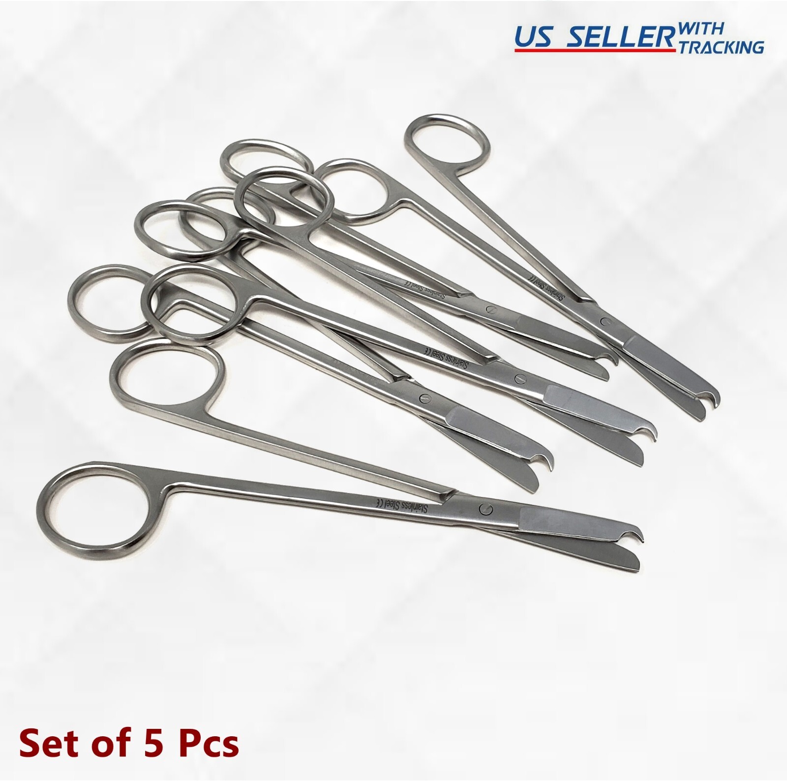 5x Spencer Stitch Scissors Surgical 5.5" Littauer Blunt/Hook Tip Suture ...
