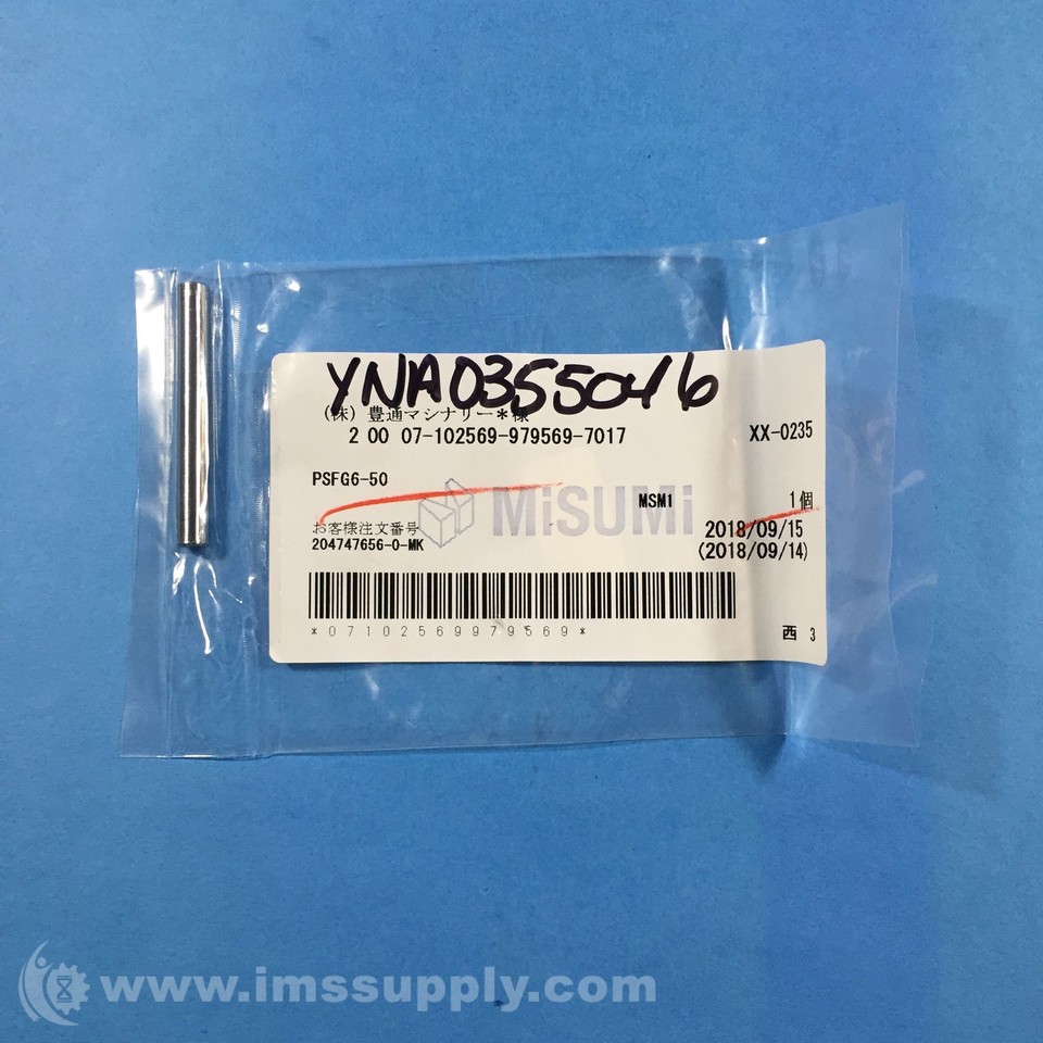 Misumi PSFG6-50 Precision Linear Shaft, Straight FNFP | eBay