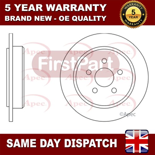 Fits PT Cruiser Neon 1.8 2.0 2.1 CRD 2.4 FirstPart Rear 1x Brake Disc ...