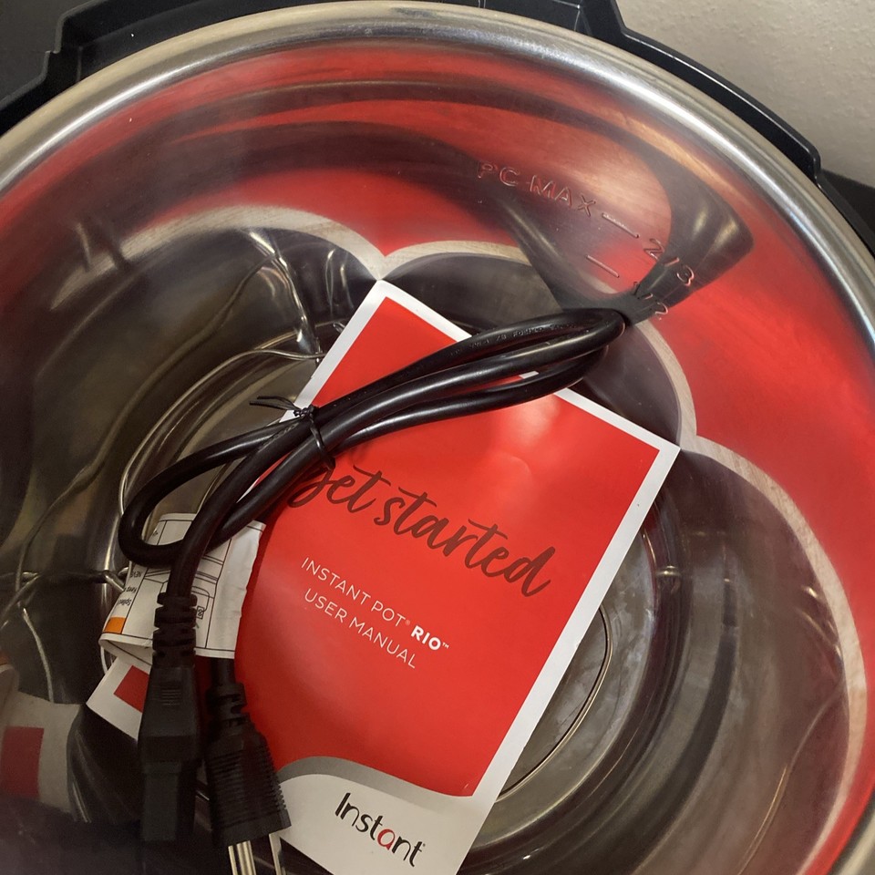 Instant Pot Black/Gray RIO Gourmet 6QT 7 Cooking Functions Multi-Cooker ...