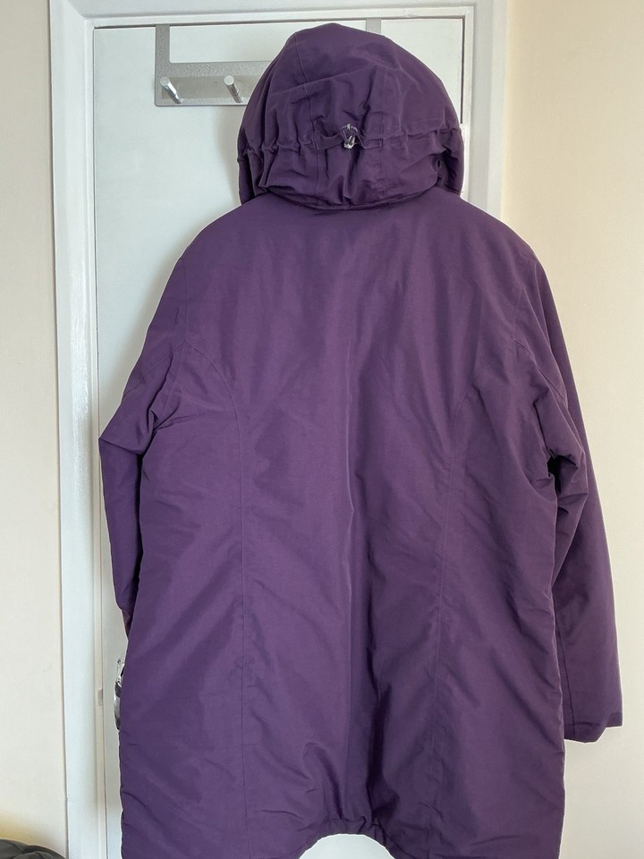 Lands' End Squall Coat Jacket Women’s Size XL 18/20 Purple | eBay UK