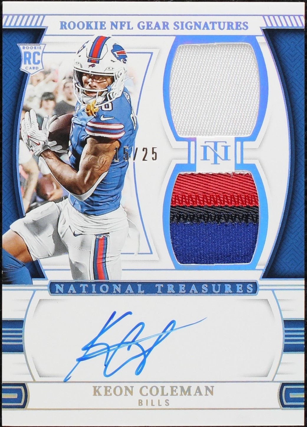 2024 Panini National Treasures - Rookie Gloves Keon Coleman #RGS-KCN ...