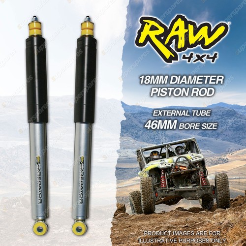 Rear 50mm RAW Predator Shock Absorbers for Mitsubishi Pajero NM NP NS ...