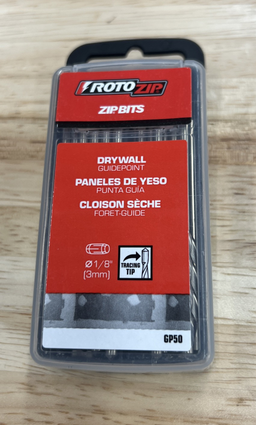 Roto Zip GP50 2615000063 50-Pack 1/8-inch Guide Point Bits for Drywall NEW