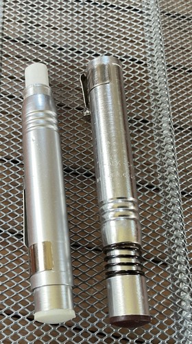 Vintage (2) CHALK-CHUCK - Chalk STICK GRIP HOLDER USA Aluminum Metal | eBay