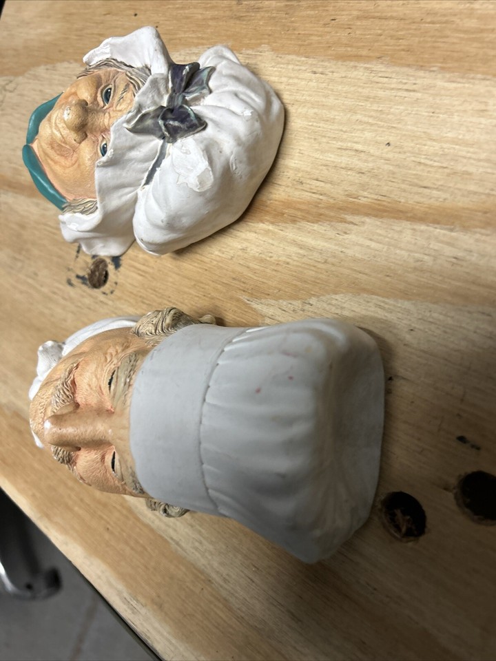 Bossons England Chef Cook Chalk head Figures | eBay