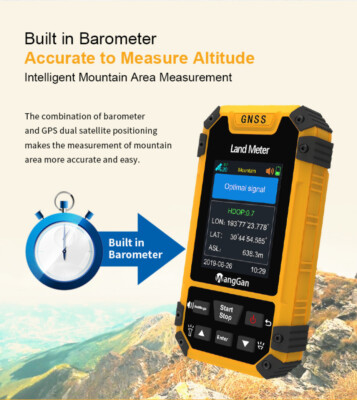 GPS Land Surveying Equipment S4 GNSS Receiver Land Slope Area Distance ...