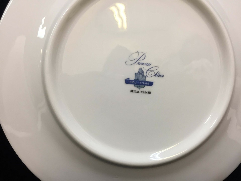 Salad Plates Princess China Bridal Wreath Tru Tone Set 4 Magnolia ...