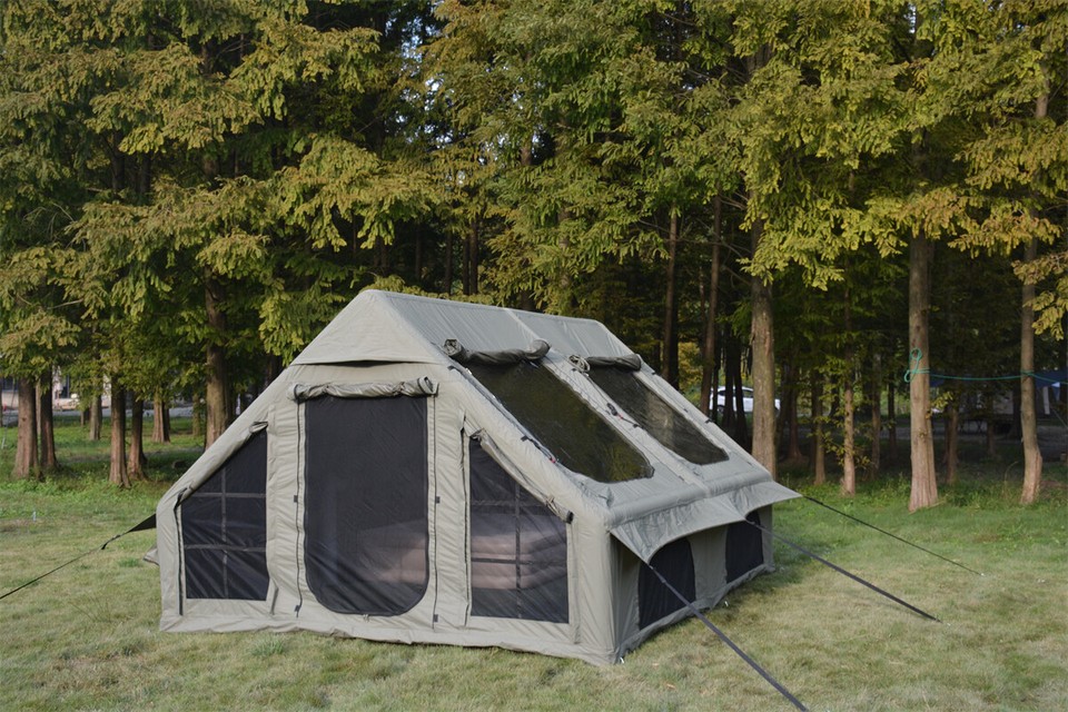 9.8x13ft Inflatable Camping Tent w/ Hand Pump Air Glamping Tent Blow up ...