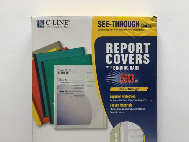 Cline Products Cli-32557 C-line Report Cover With Binding Bars - for ...