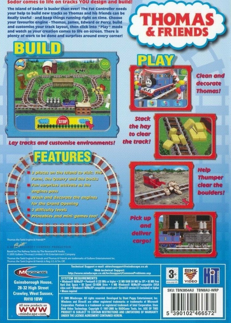 Thomas the Tank Engine - Building the New Line - PC CD-ROM Software ...
