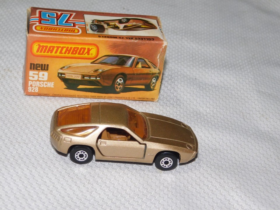 1979 Matchbox #59 Porsche 928, Tan with Brown Interior in VG Original ...