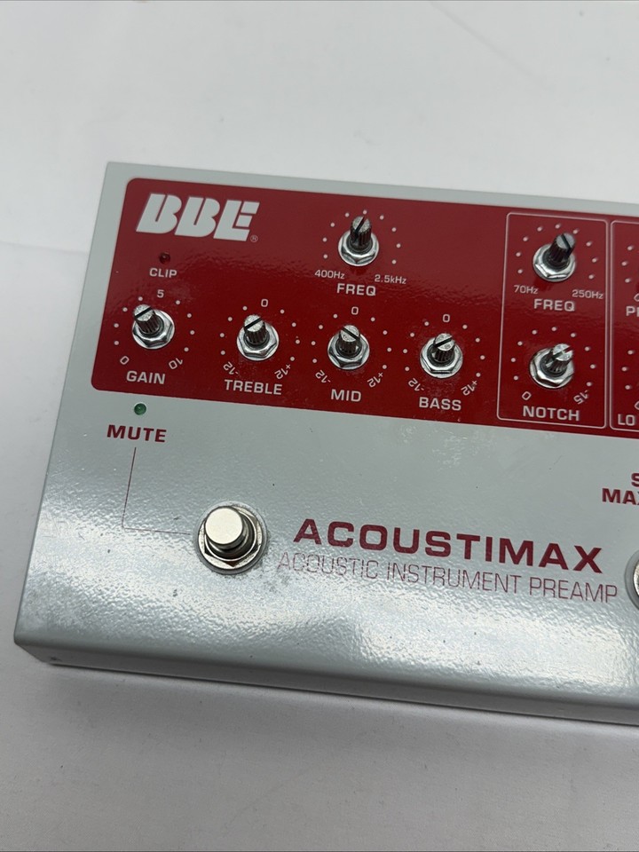 BBE Acoustimax Acoustic Instrument Preamp Pedal | eBay