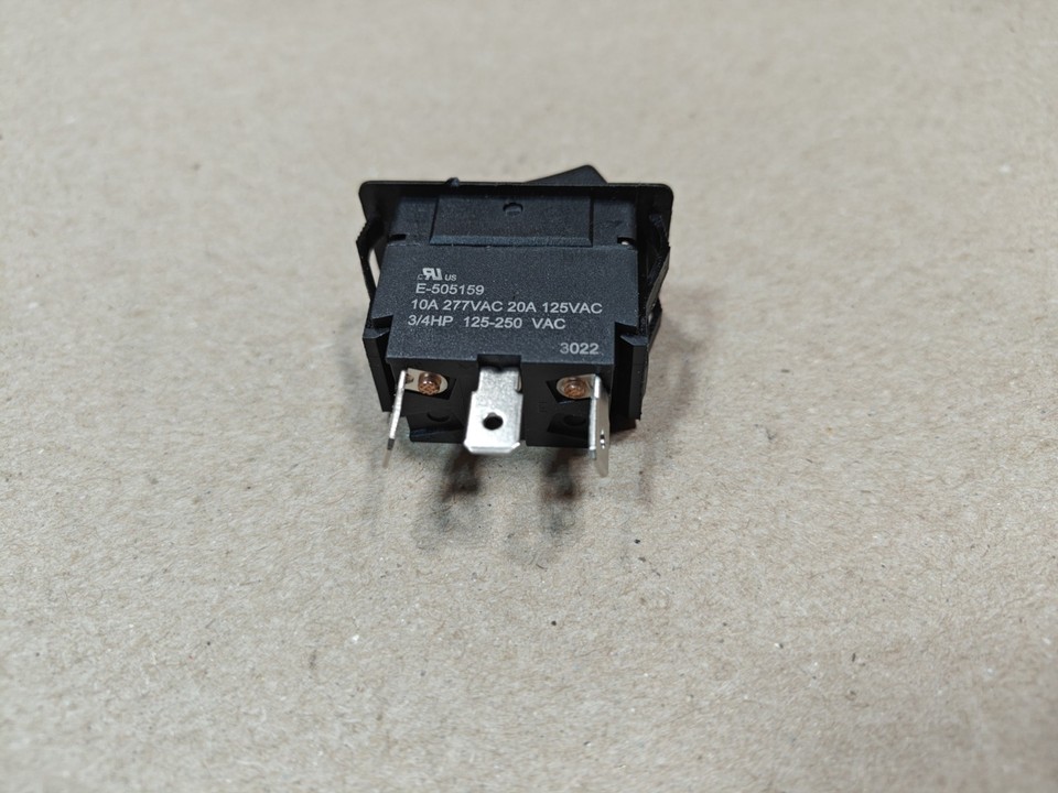 GSW-45 Heavy-Duty Electrical Rocker Switch, SPST, ON-OFF, 20 A/125V AC ...