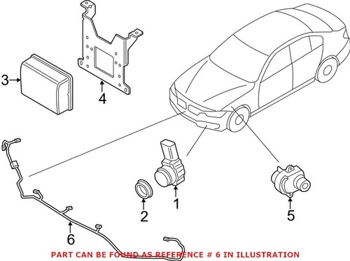 For BMW Genuine Parking Aid System Wiring Harness Front 61129313607 | eBay