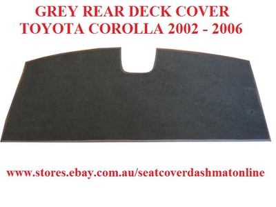 REAR DECK COVER, DARK GREY REAR PARCEL SHELF FIT TOYOTA COROLLA SEDAN ...