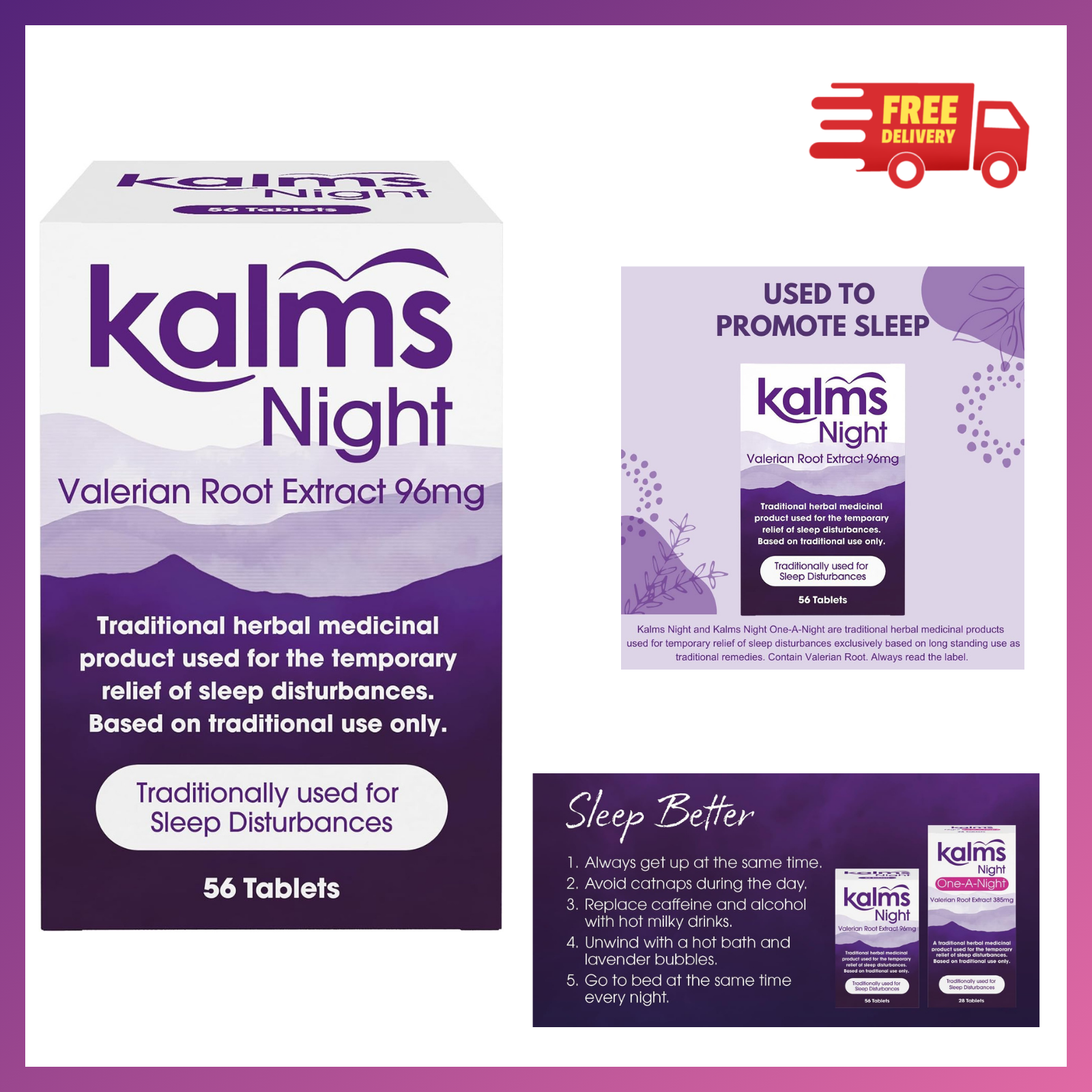 Kalms Night - Pack of 56 Tablets | eBay