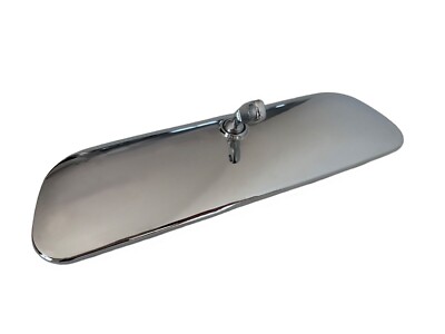 Vintage Interior Rear View Mirror Chrome For 1958-1966 Chevy Full Size ...
