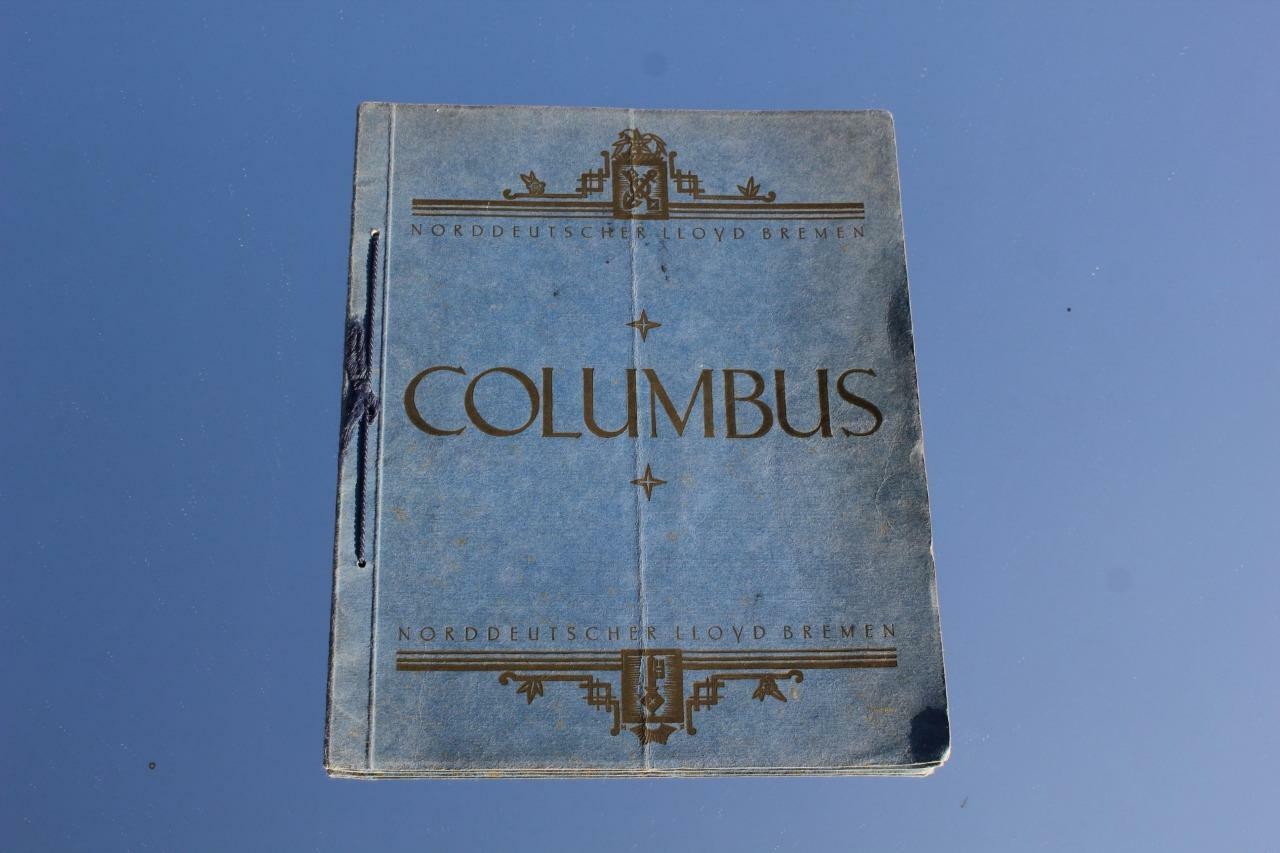 NORTH GERMAN LLOYD LINE OCEAN LINER SS COLUMBUS DELUXE INTERIOR PHOTO ...