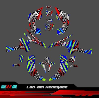 CAN-AM Renegade 500 800r 800x 1000 Graphics Kit Vinyl Renegade Stickers ...