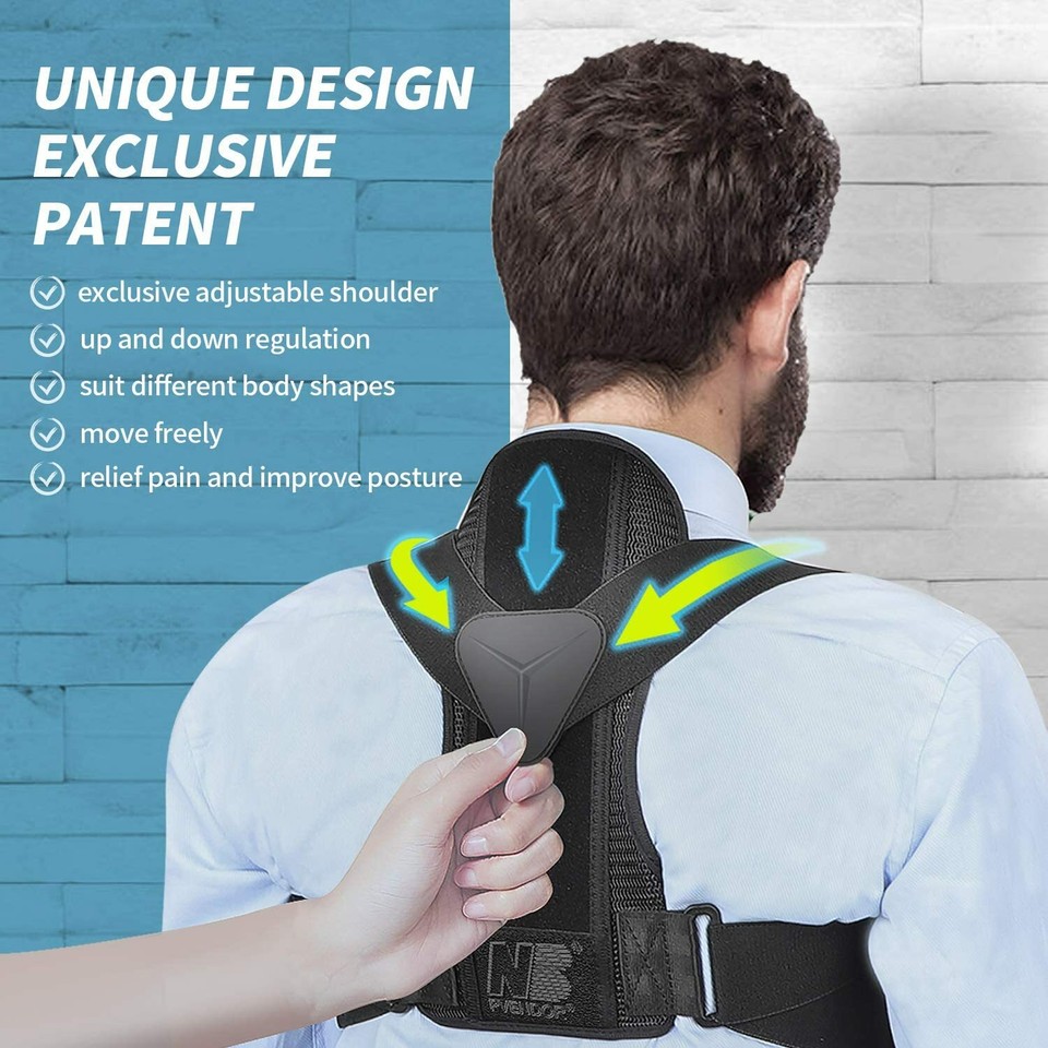 Posture Corrector for Women and Men, Adjustable Back Brace for Back ...