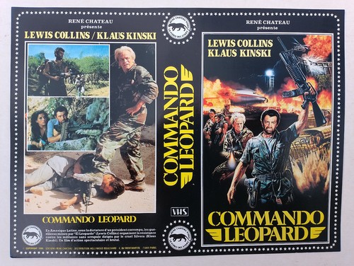 JAQUETTE VHS - COMMANDO LEOPARD - VHS SLEEVE - RENE CHATEAU - KLAUS KINSKI | eBay