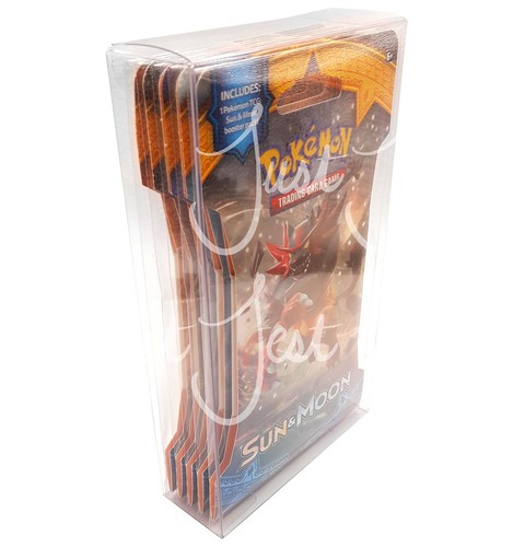 Pokemon Protective Clear Case for Sleeved Booster Packs (x10 ...