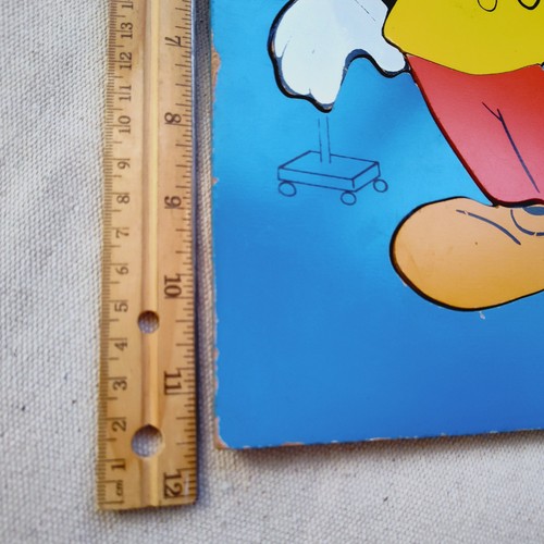 Vintage Disney Mickey Mouse Playskool Wood Puzzle Pre-K 3D Toy Playroom ...