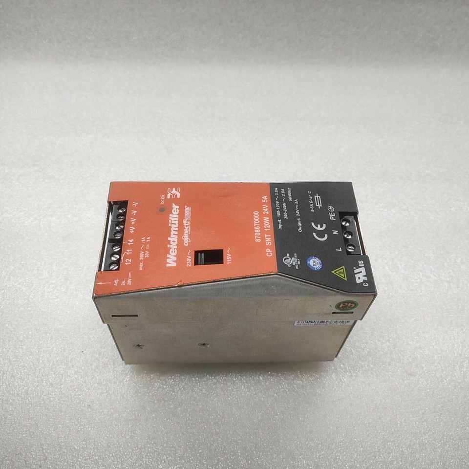 WEIDMULLER 8708670000 POWER SUPPLY CP SNT 120W 24V 5A | eBay