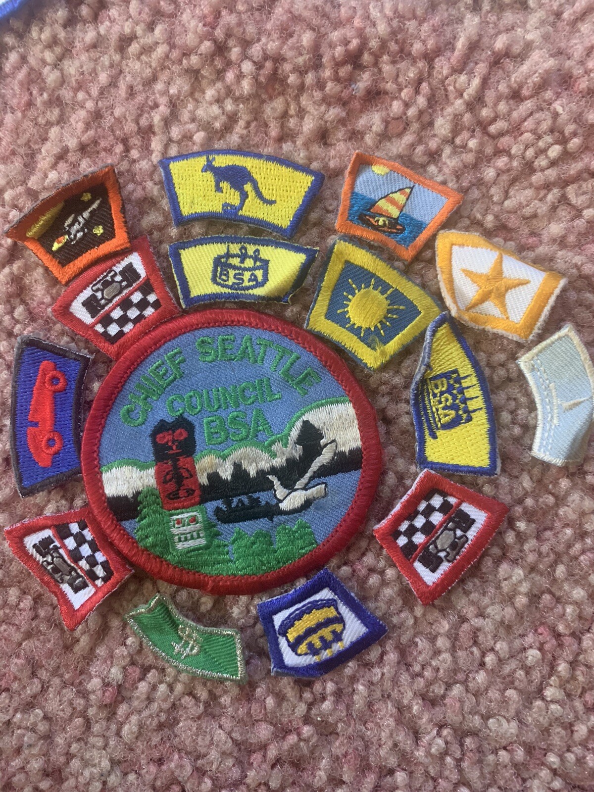 Older Chief Seattle Council Patch With 14 Segments BSA Boy Scout | eBay